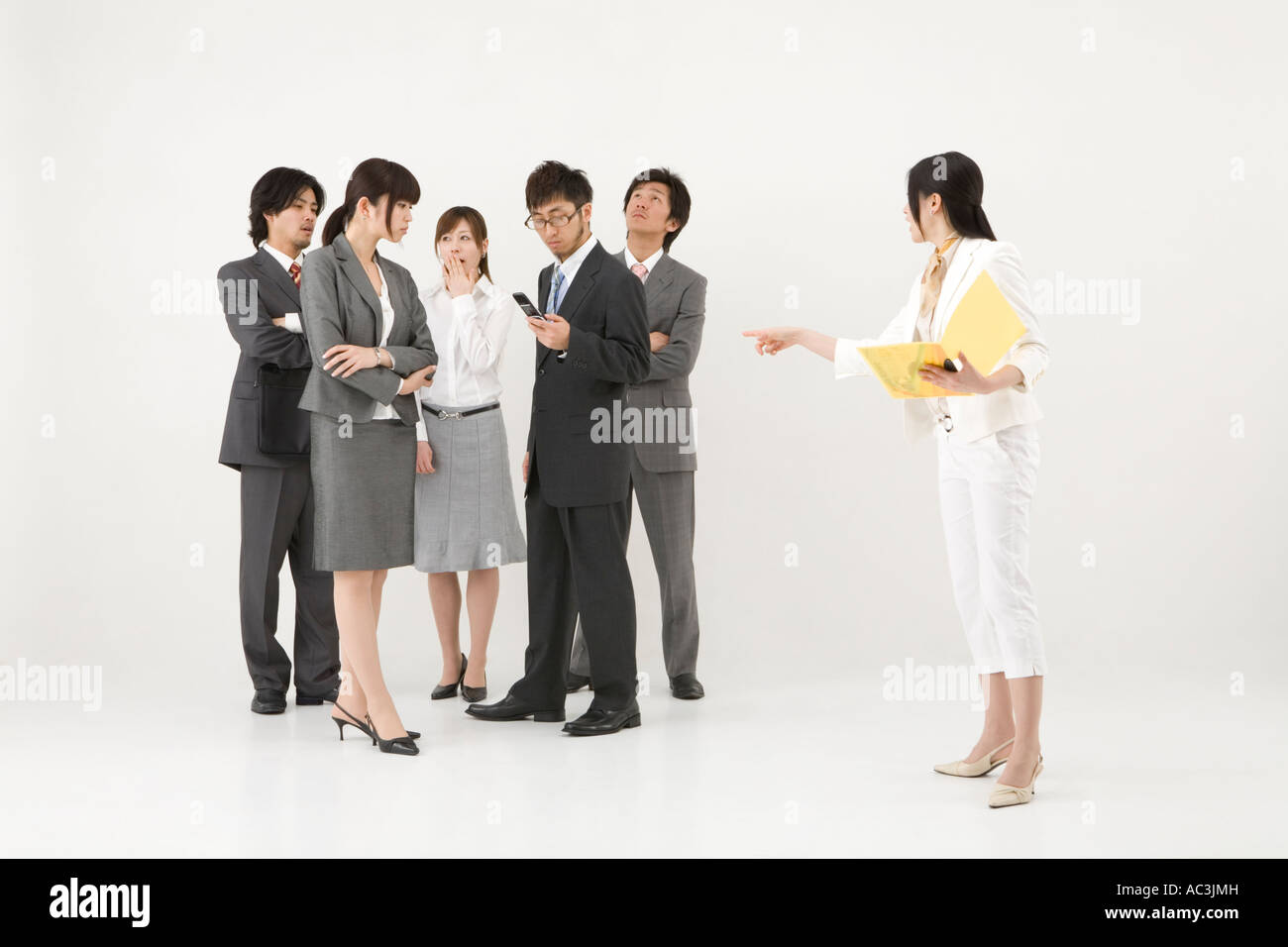 Woman group business exclusion hi-res stock photography and images - Alamy