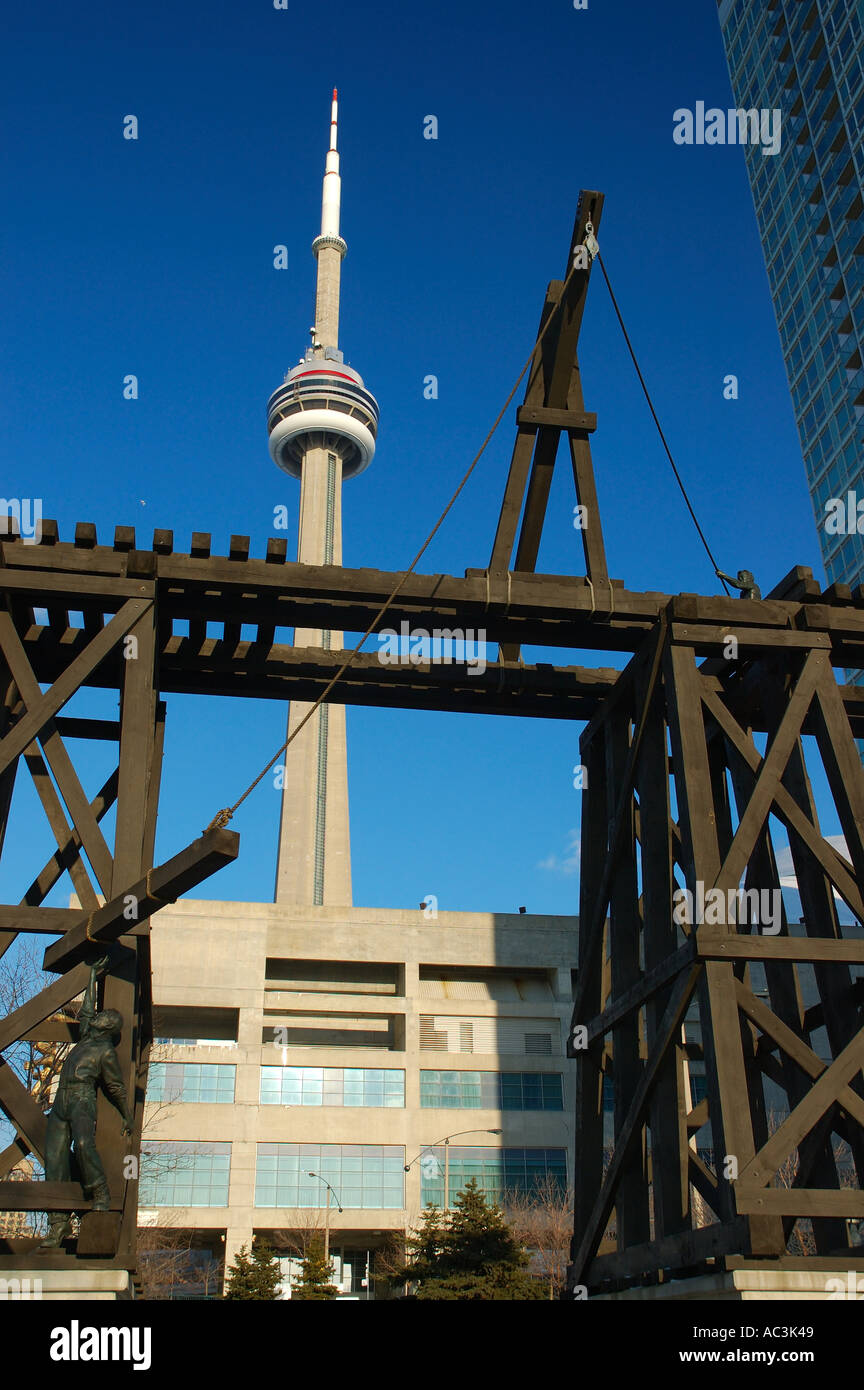 Pacific Railway construction workers memorial at Skydome Rogers Centre ...
