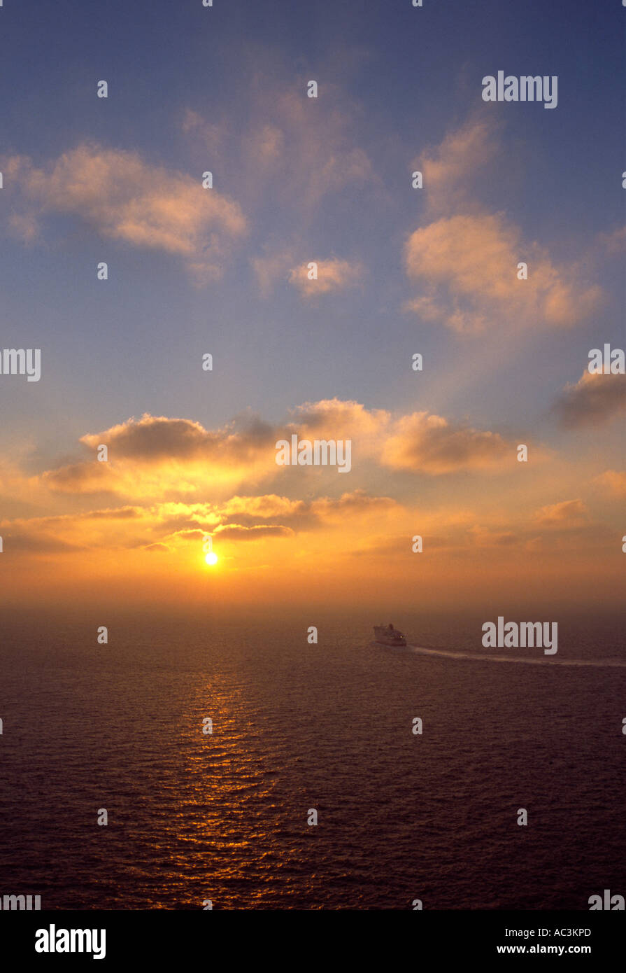 Ship Setting Sail Dover England UK Stock Photo - Alamy