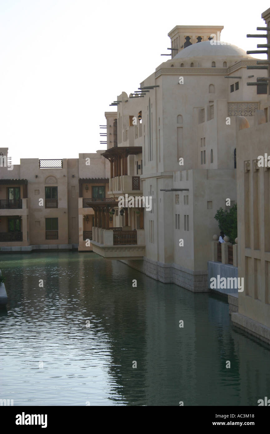 Dubai architecture in traditional style Stock Photo - Alamy