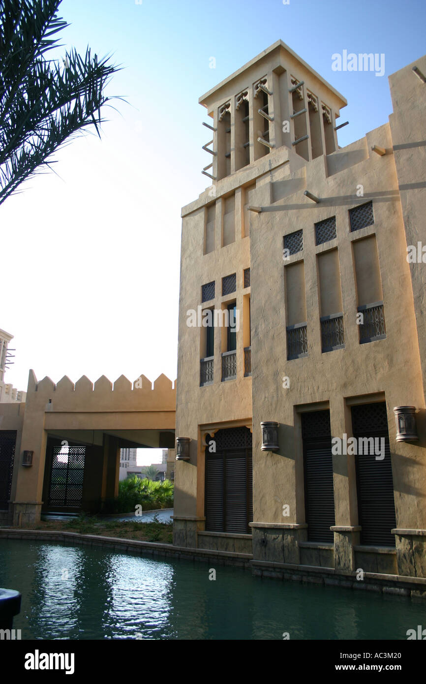 Dubai architecture in traditional style Stock Photo - Alamy