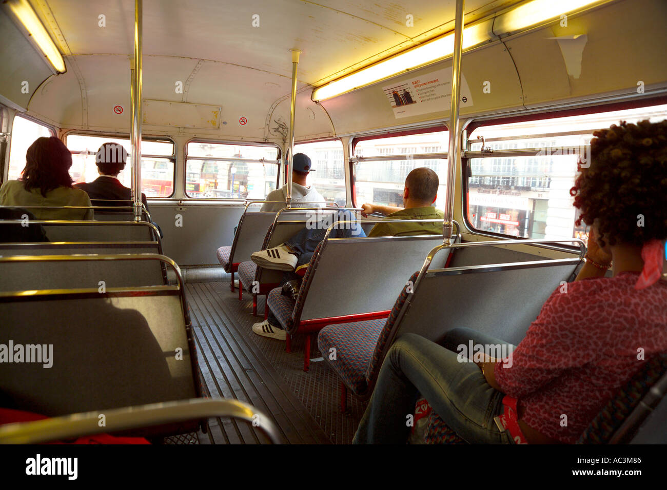 Interior of routemaster double decker bus hi-res stock photography and ...