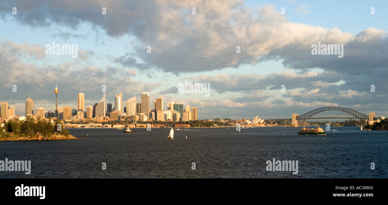 The CBD Opera House and Harbour Bridge Sydney Australia on 5 July 2007 ...