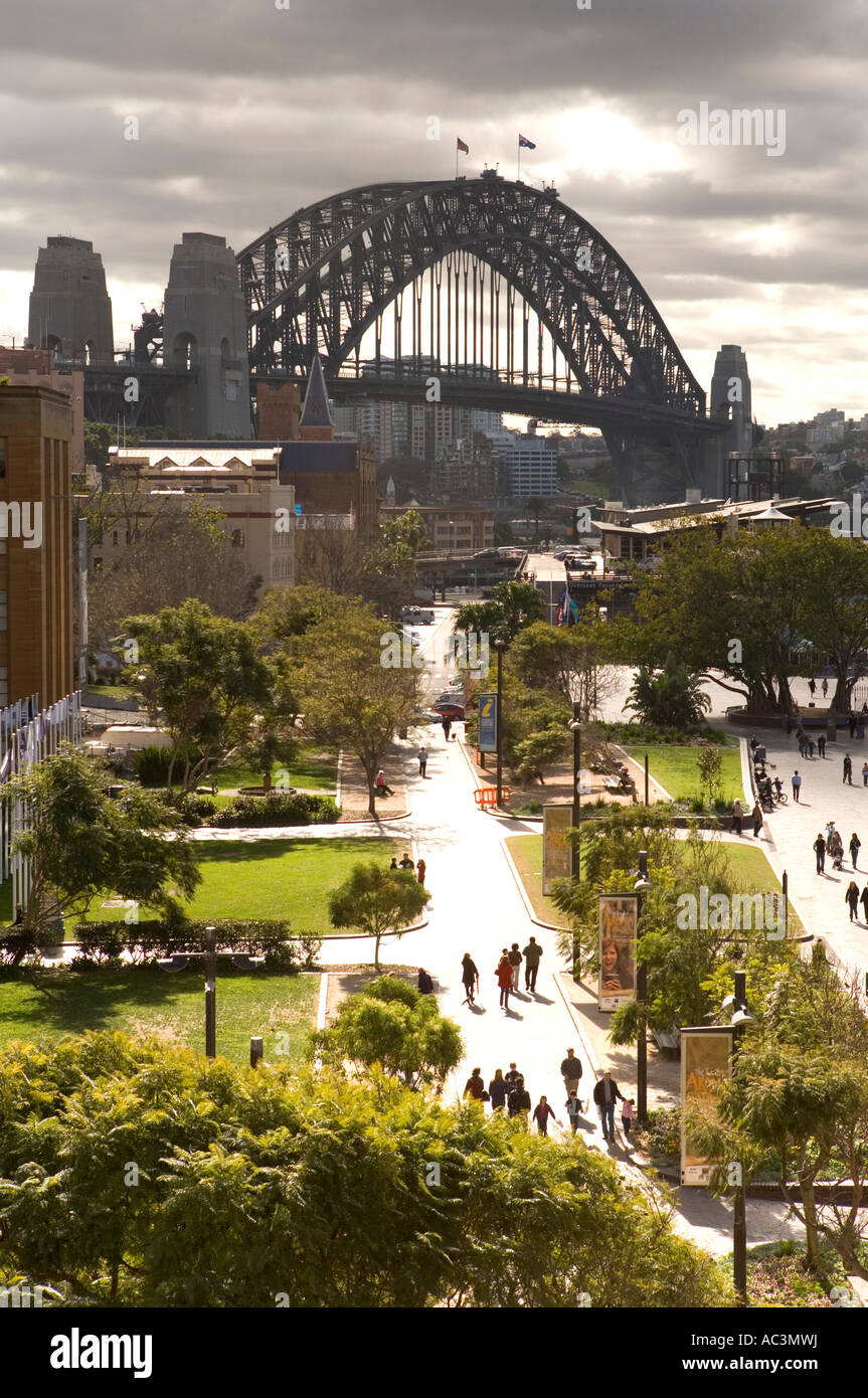 The Rocks and Sydney Harbour Bridge Circular Quay Sydney Australia on ...