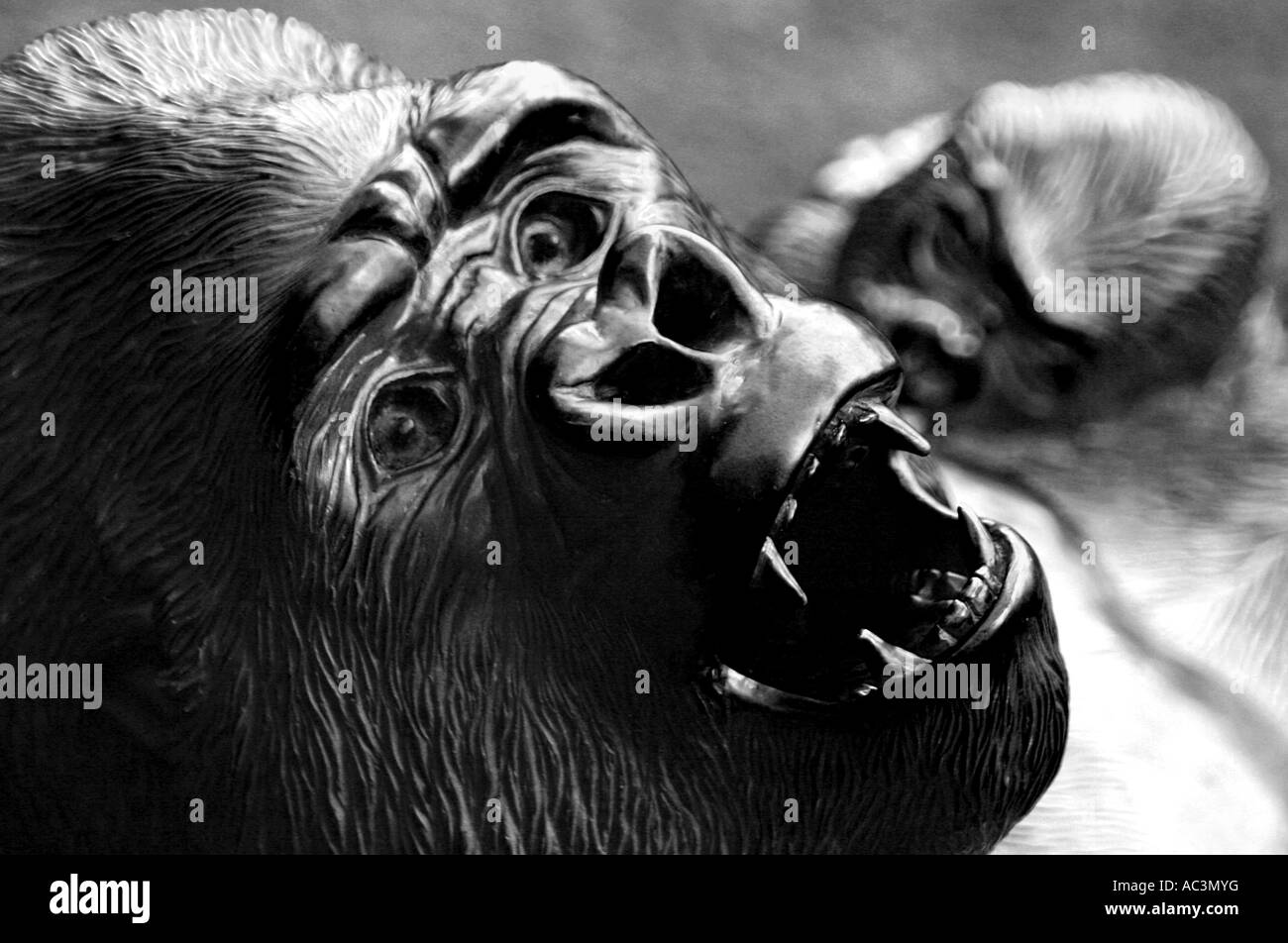 Black and White Of Bronze Gorilla Statue San Diego Zoo San Diego San ... Black and White Of Bronze Gorilla Statue San Diego Zoo San Diego San ...