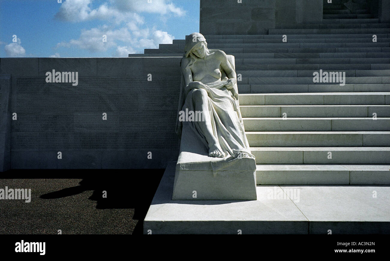 FRANCE VIMY RIDGE CANADIAN NATIONAL MEMORIAL TO THE CANADIAN SOLDIERS ...
