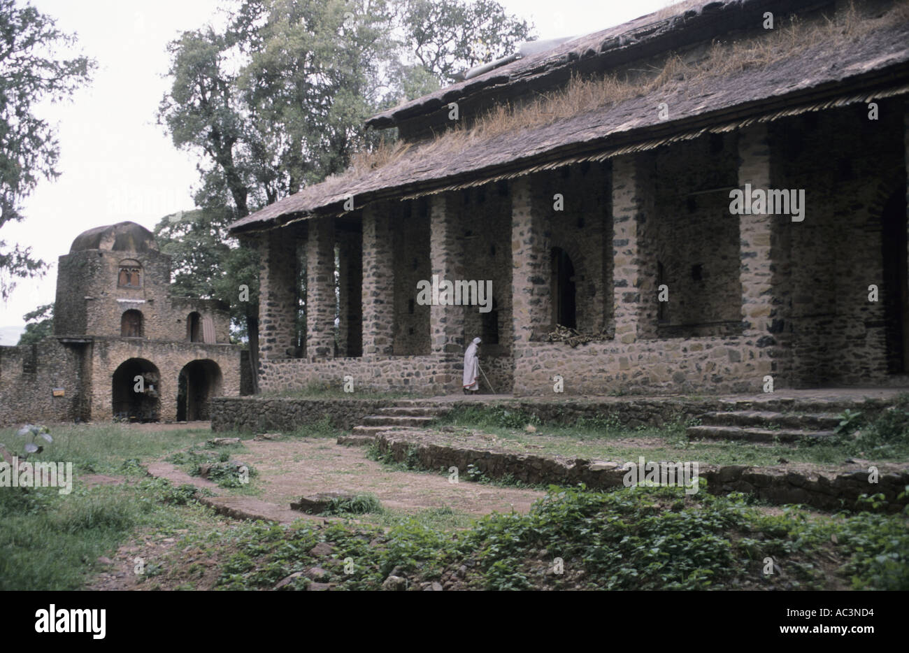 Exterior of the Debre Berhan Selassie Church in Gonder Ethiopia Stock ...