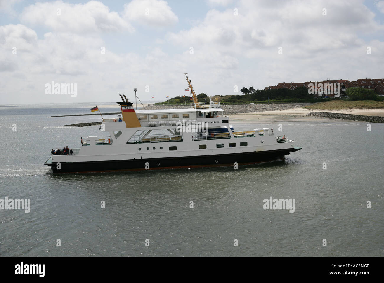 German ferry traveling to Amrum Stock Photo - Alamy