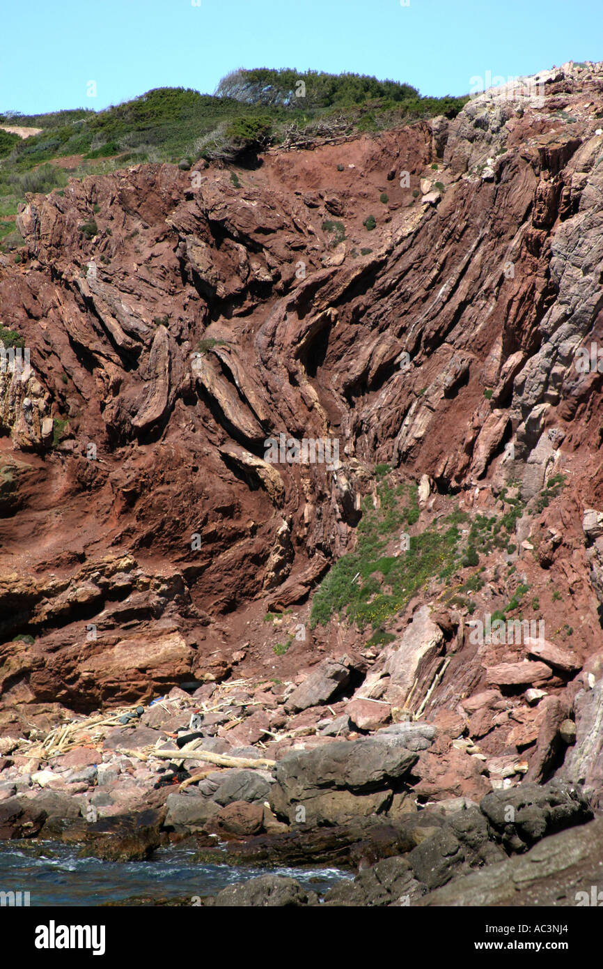 Folded Rock Formation Sardinia Stock Photo - Alamy Folded Rock Formation Sardinia Stock Photo - Alamy