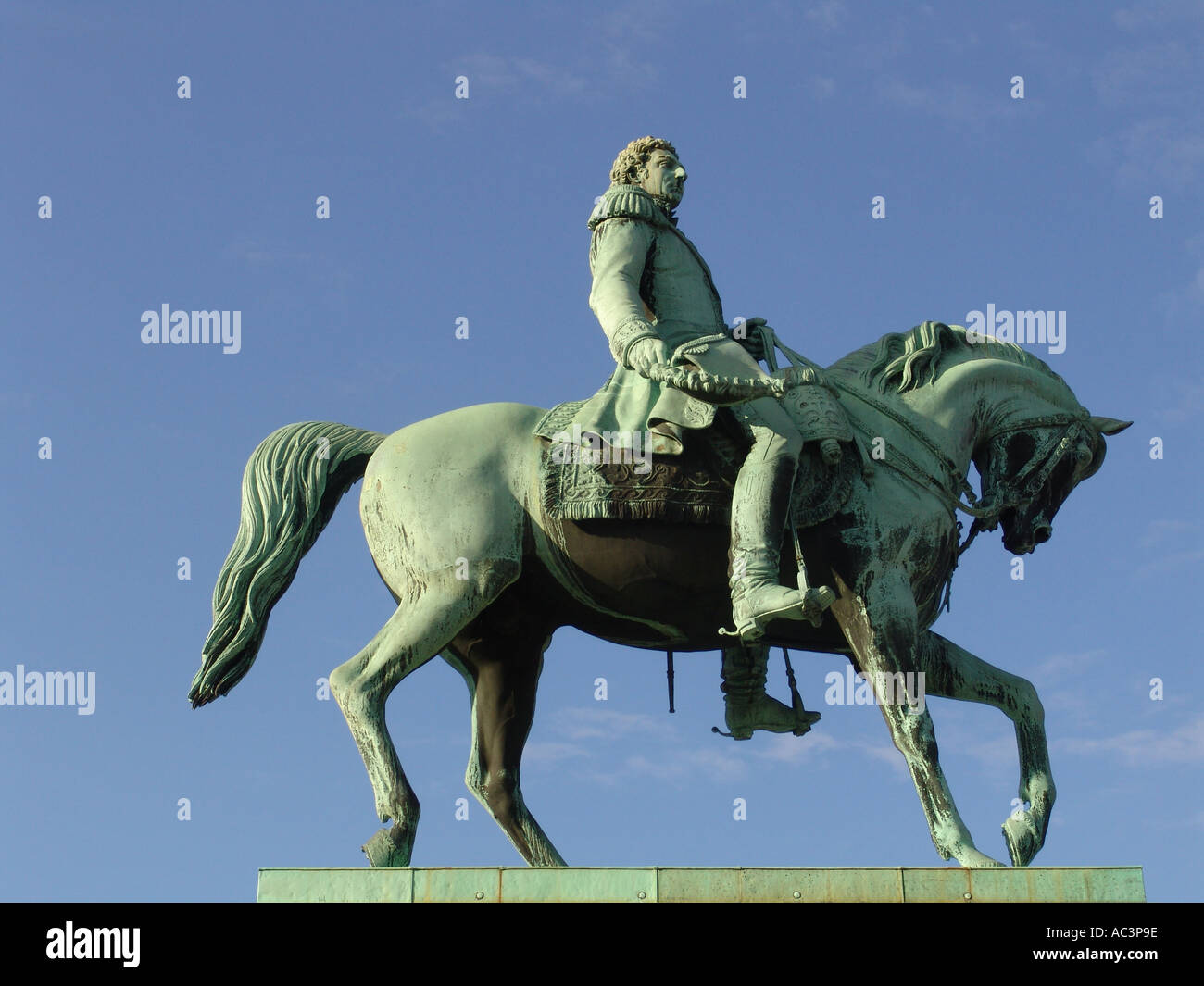 Statue of King Karl Johan Stock Photo - Alamy