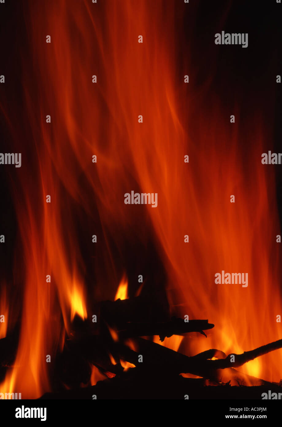 Open Fire (Medium Format Stock Photo - Alamy