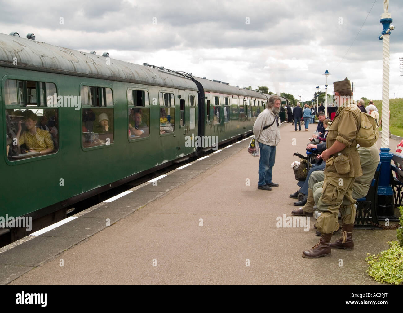 A Steam Train in the Station at Quorn, the Great Central Railway ...