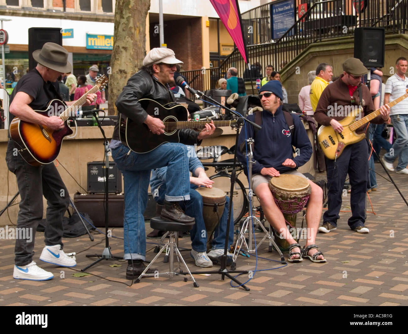 A Street Band Performing on St Peter's Gate, at the City Pulse Music ...