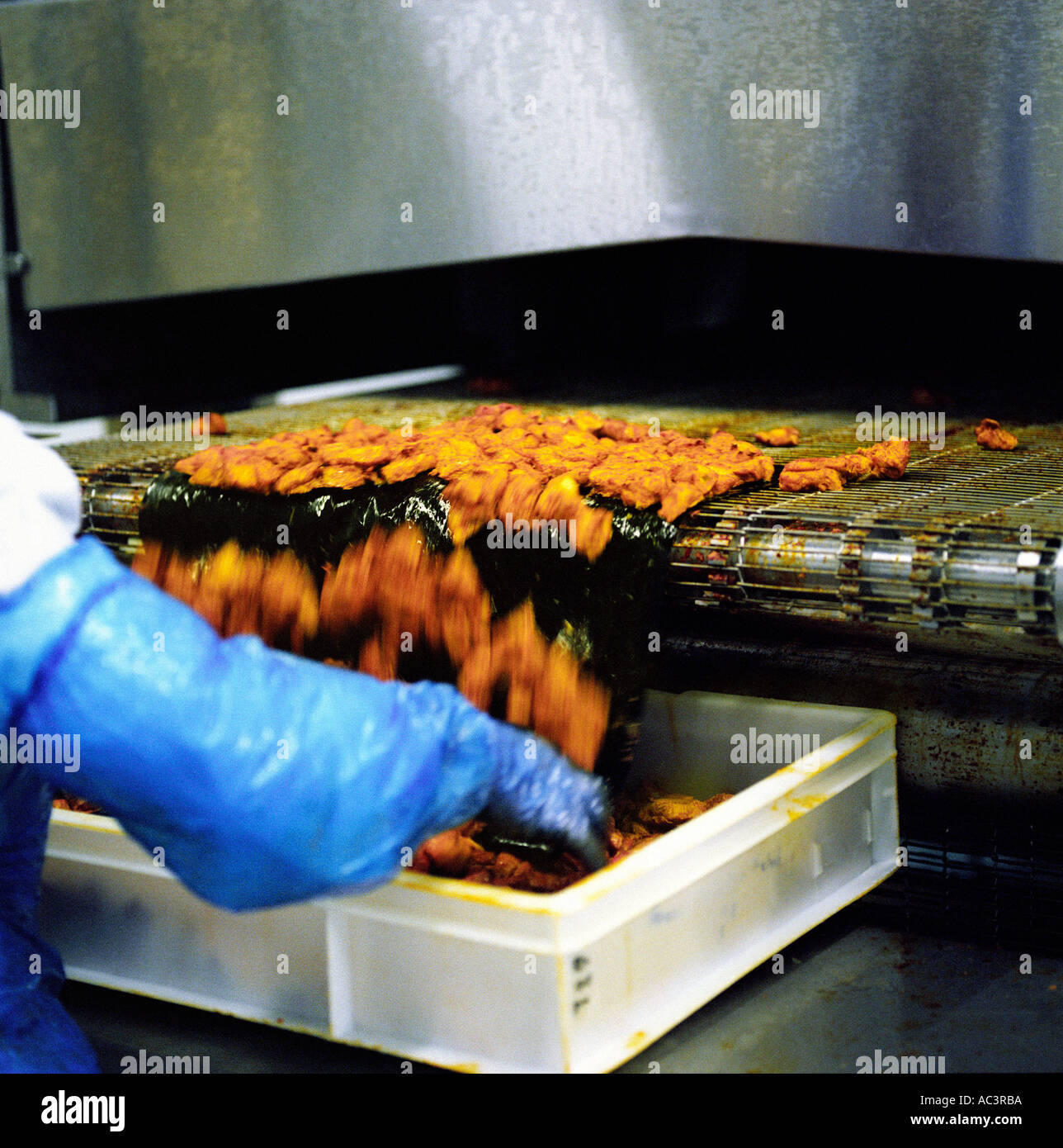 curry factory for production of pre packed meals in uk Stock Photo - Alamy