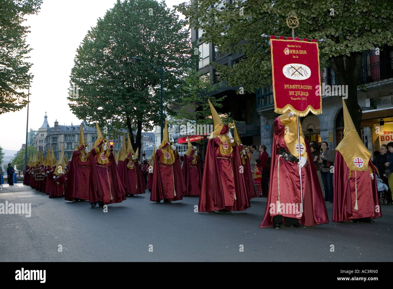 Easter religious procession of Nuestra Señora de la Amargura Our Lady ...