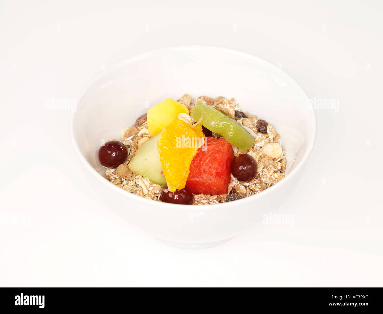 Muesli with Fresh Fruit Stock Photo - Alamy