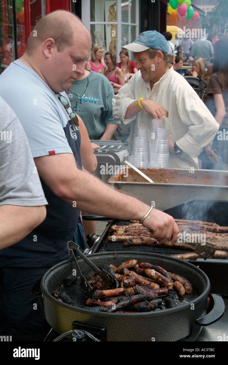 Barbeque food stall beech road hi-res stock photography and images - Alamy