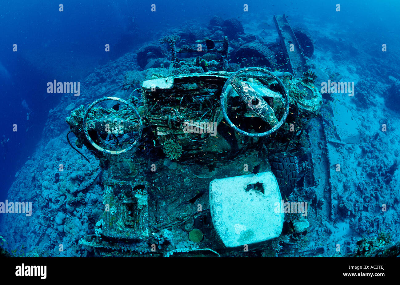 Car wreck near Blue Belt shipwreck Sudan Africa Red Sea Stock Photo - Alamy