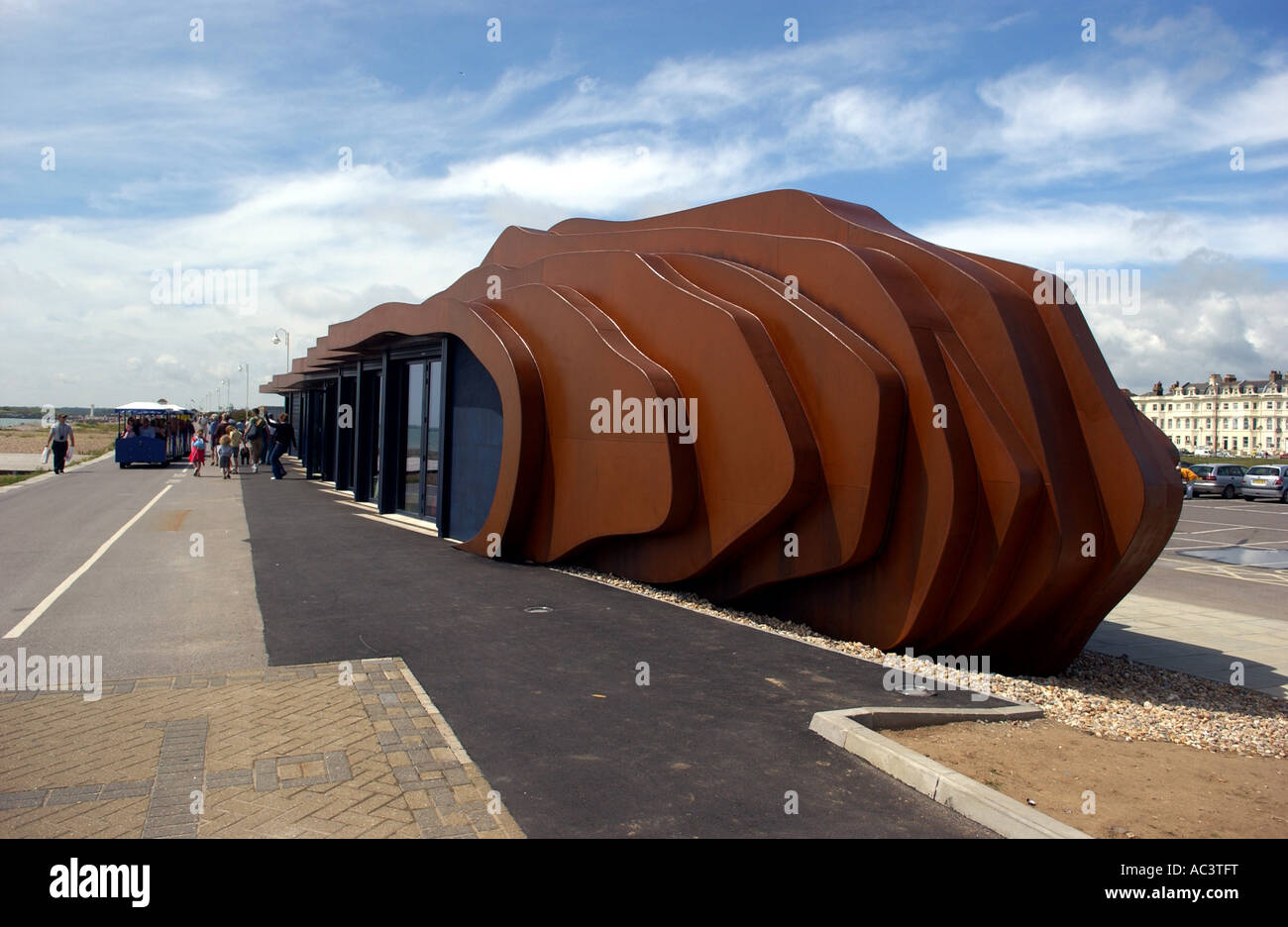 The unusual Beach cafe on Littlehampton seafront UK Stock Photo - Alamy