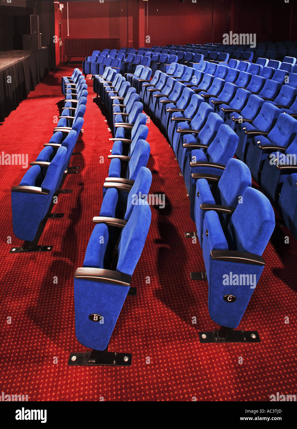 Empty theatre seats in modern auditorium Stock Photo - Alamy