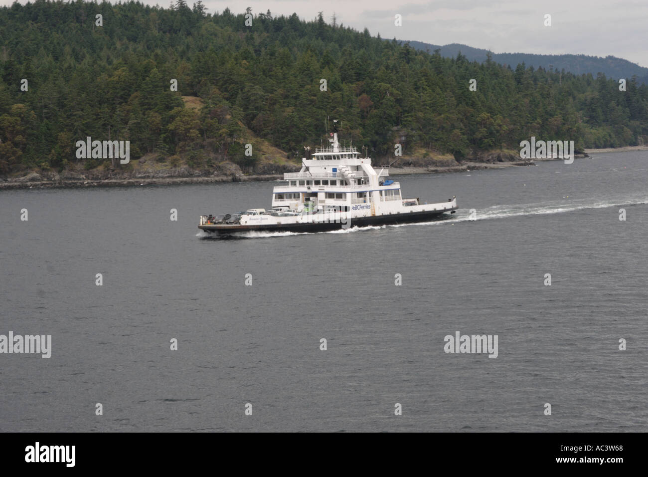 BC Ferry approaches Victoria smaller Ferry Stock Photo - Alamy