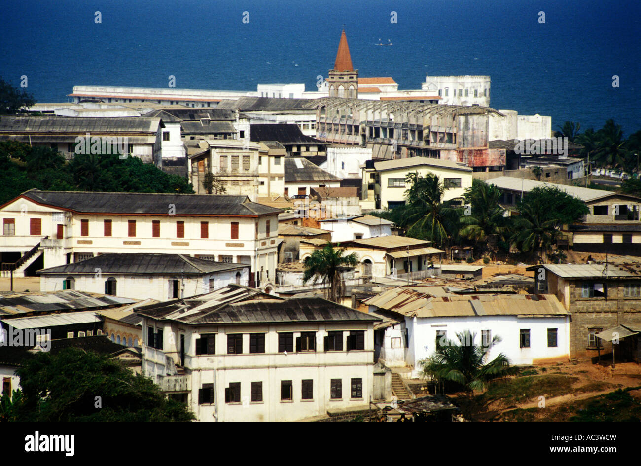 cape coast seen from fort victoria, ghana Stock Photo - Alamy