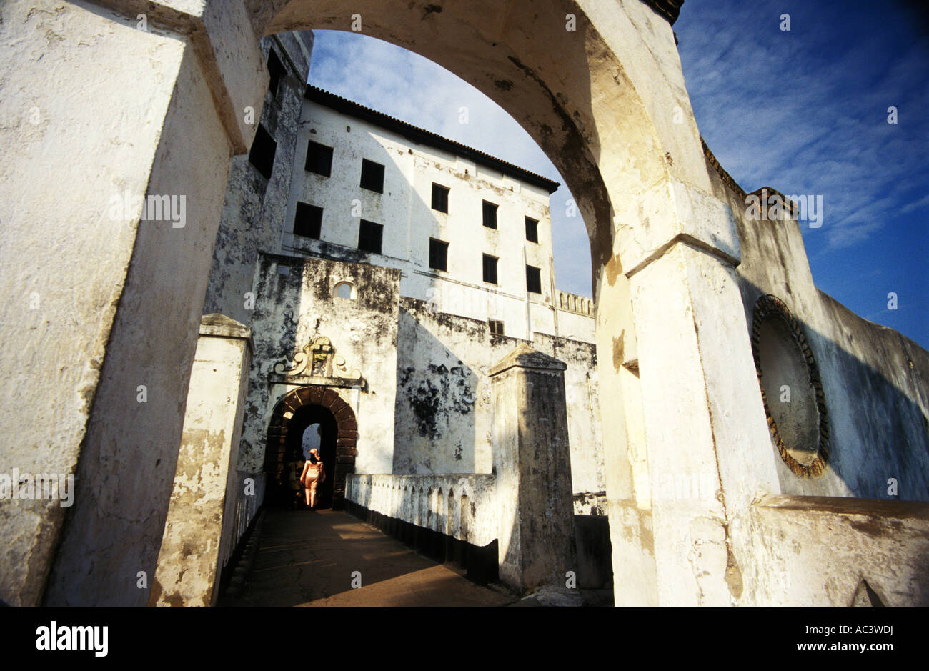 elmina castle entrance gate, ghana Stock Photo - Alamy