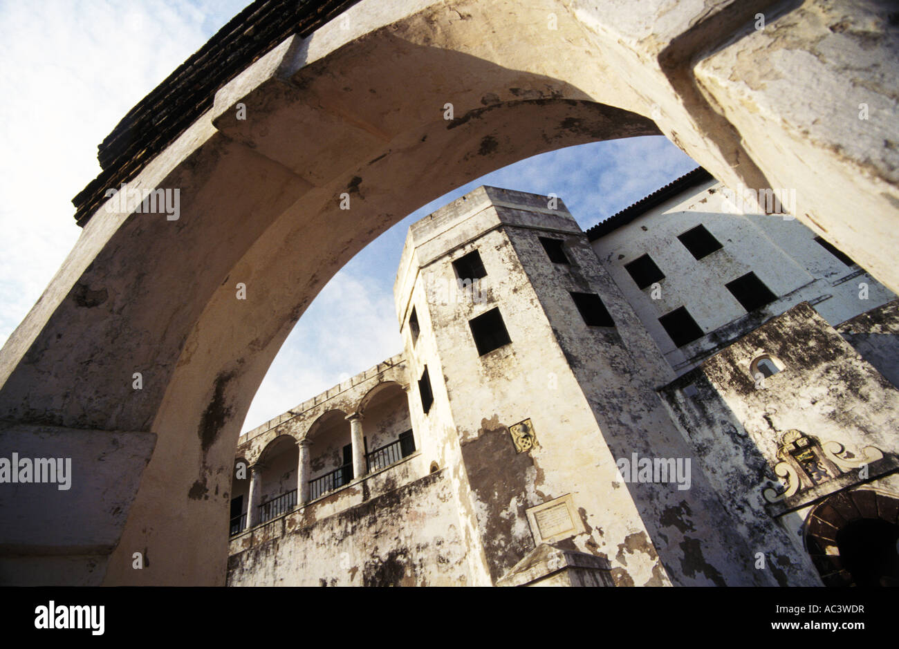 elmina castle entrance gate, ghana Stock Photo - Alamy