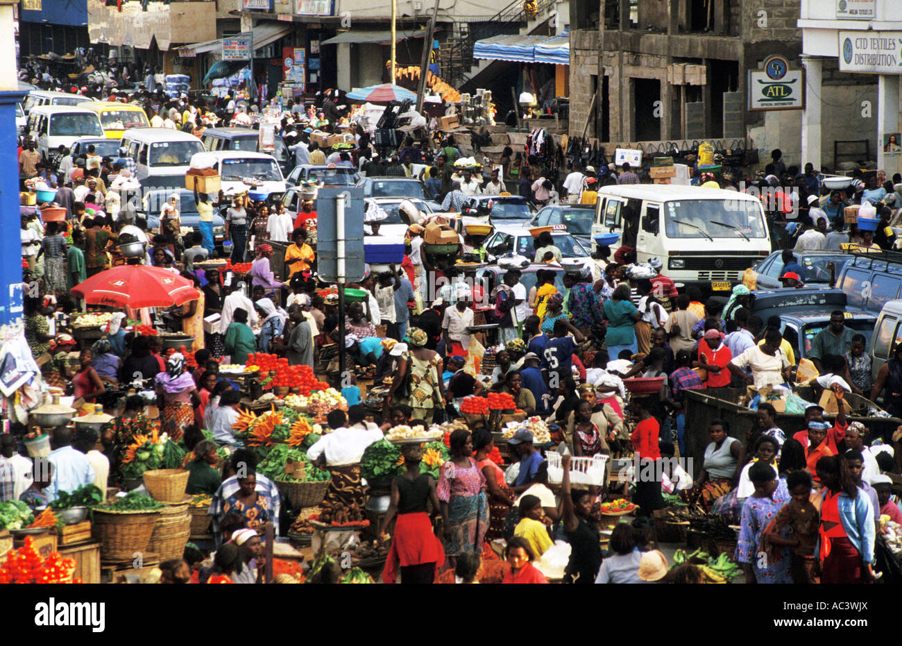 makola market, accra, ghana Stock Photo - Alamy