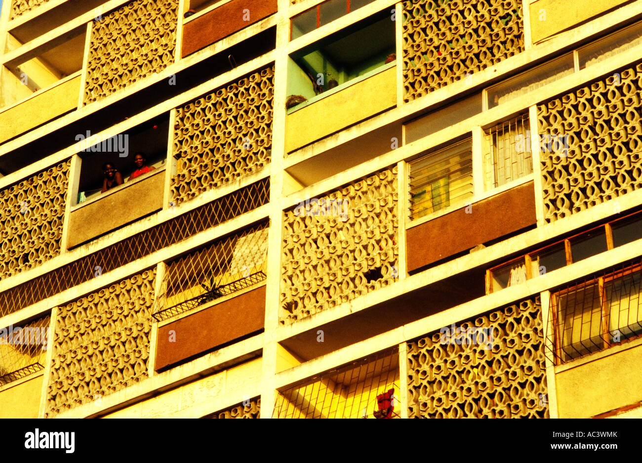 apartment block, maputo cbd, mozambique Stock Photo - Alamy