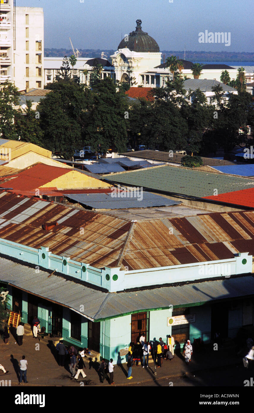 cbd & train station, maputo, mozambique Stock Photo - Alamy