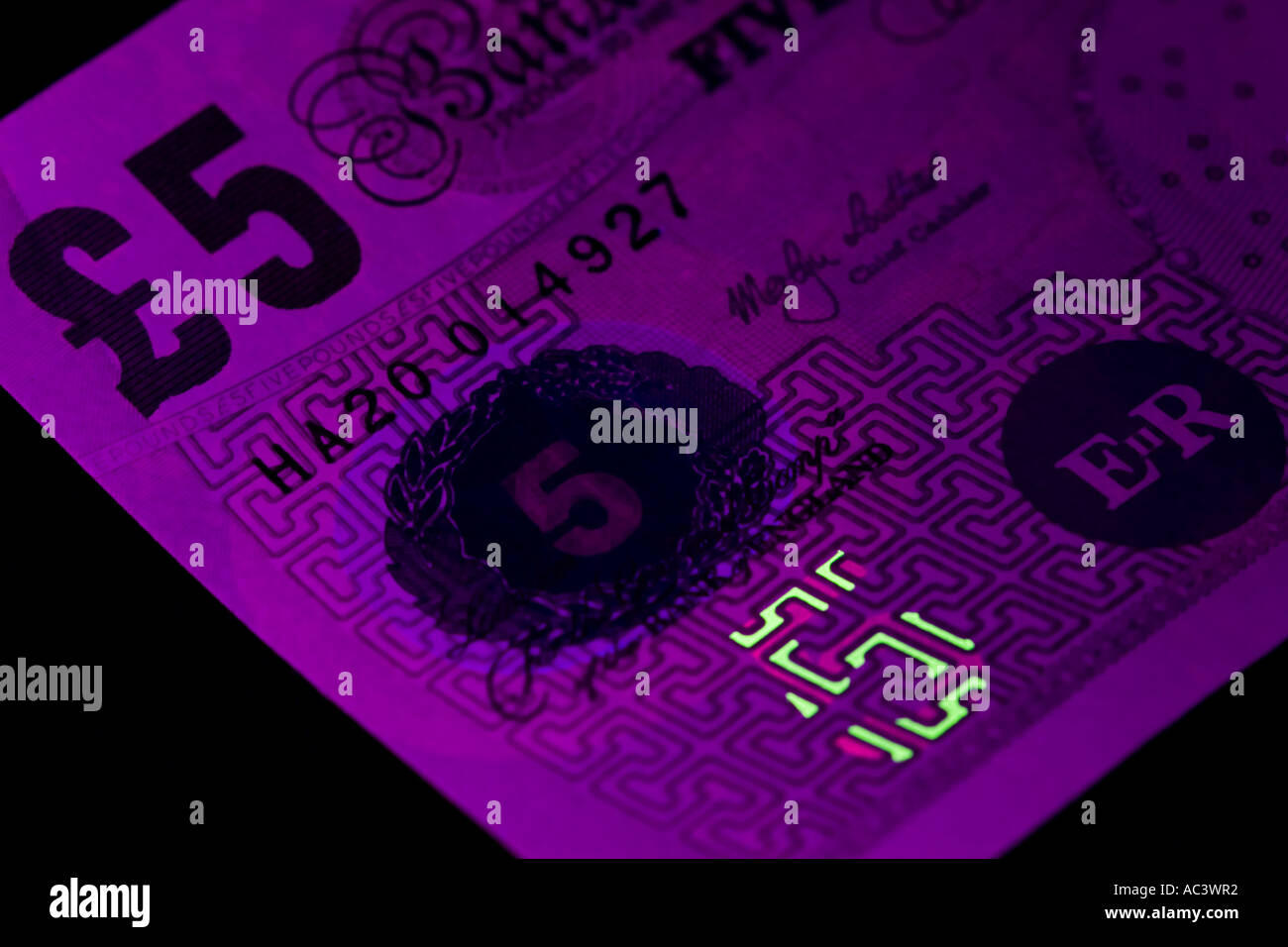 Uv light money hi-res stock photography and images - Alamy