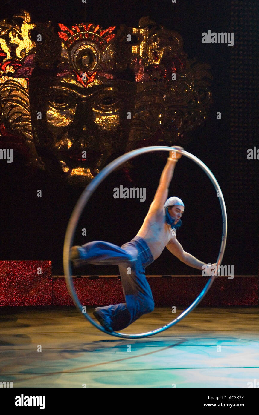 circus performer doing acrobatic action Stock Photo - Alamy