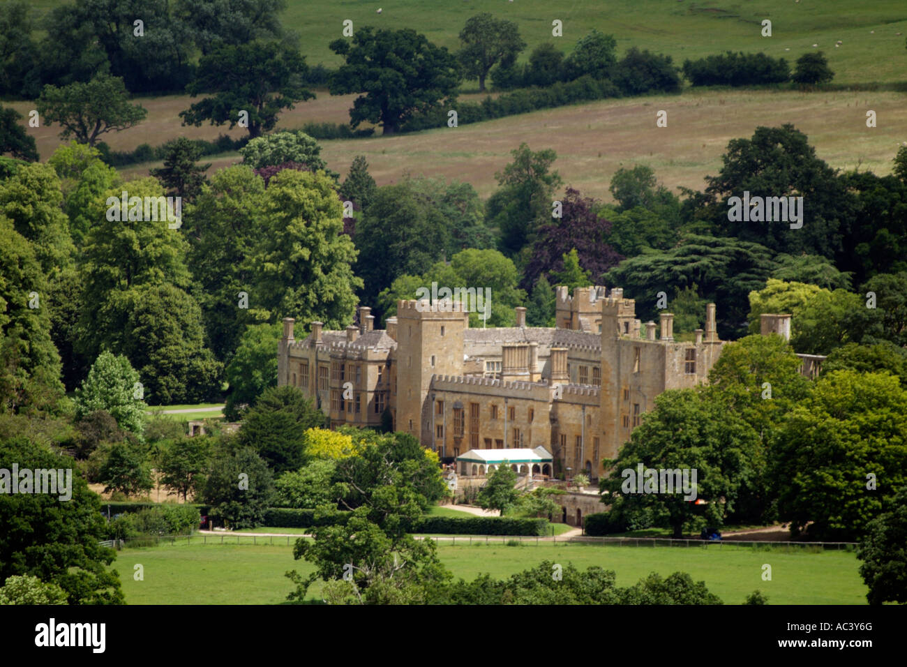 Sudeley Castle near the town of Winchcombe Gloucestershire England UK ...