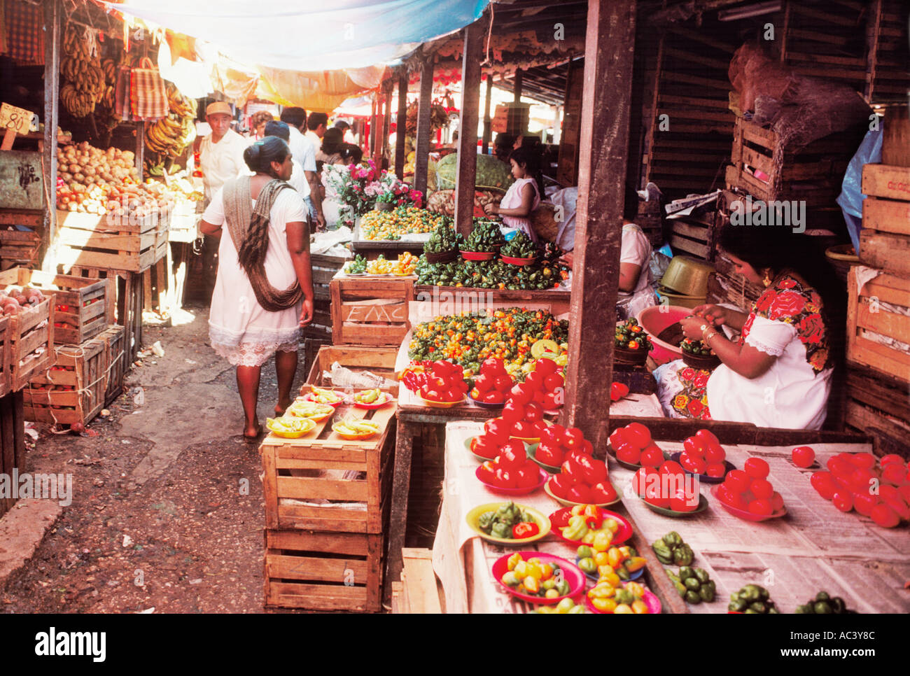 mercado Merida Yucatan Mexico Stock Photo - Alamy