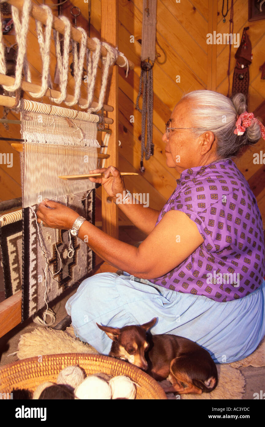 Navajo Indian Weaver Sarah Natani Navajo Indian Reservation Shiprock ...