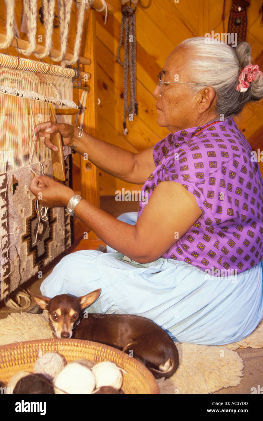 Navajo Indian Weaver Sarah Natani Navajo Indian Reservation Shiprock ...