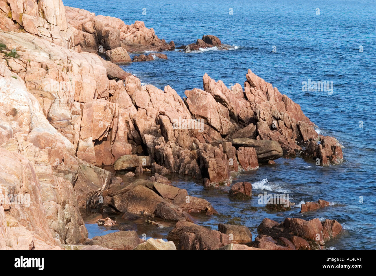 Cliffs at Acadia National Park, Maine, USA Stock Photo - Alamy