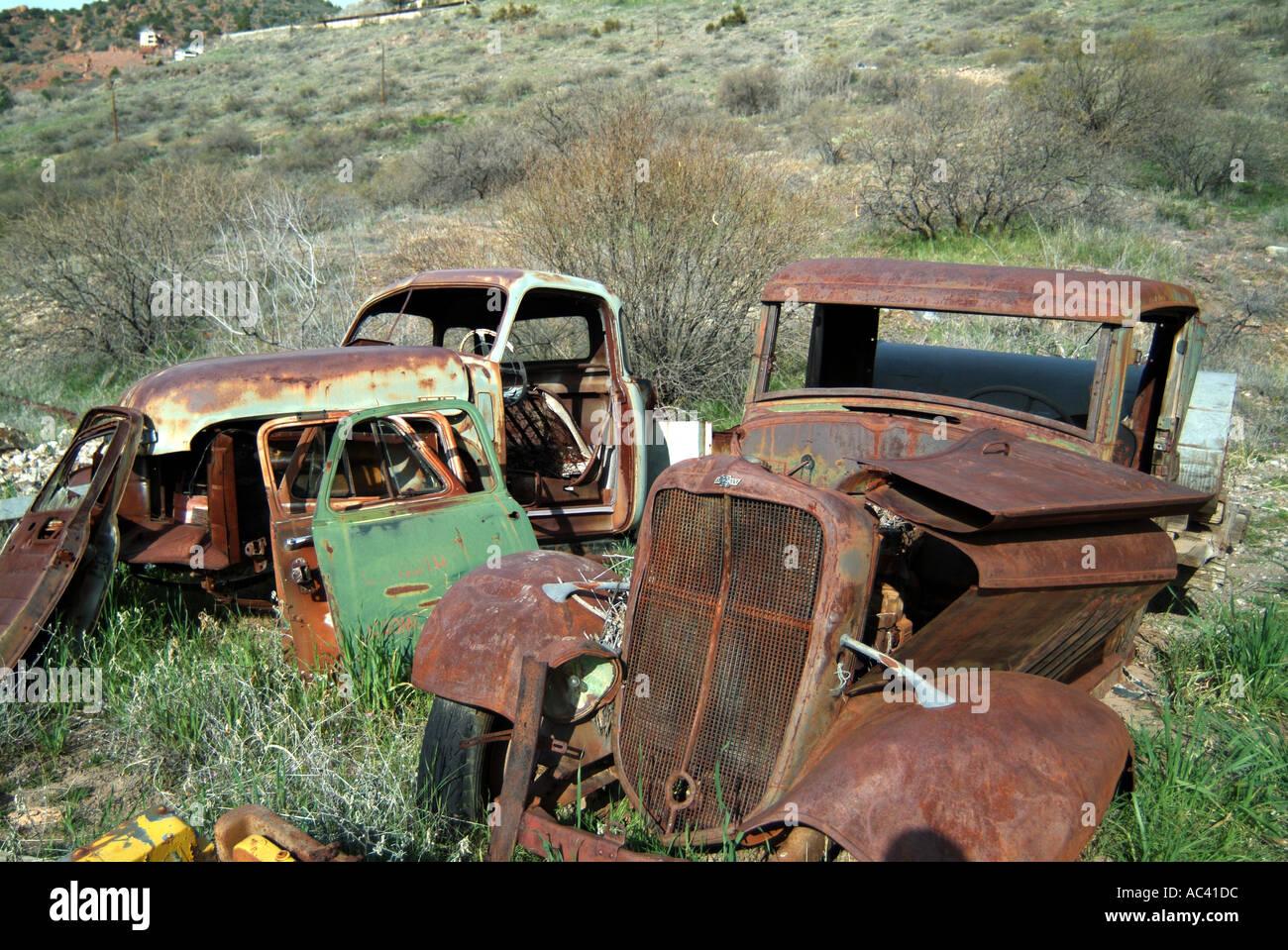 Old Truck Grave Yard Stock Photo - Alamy
