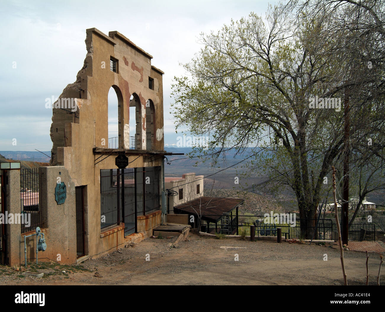 Old Building Front in Jerome Arizona Stock Photo - Alamy