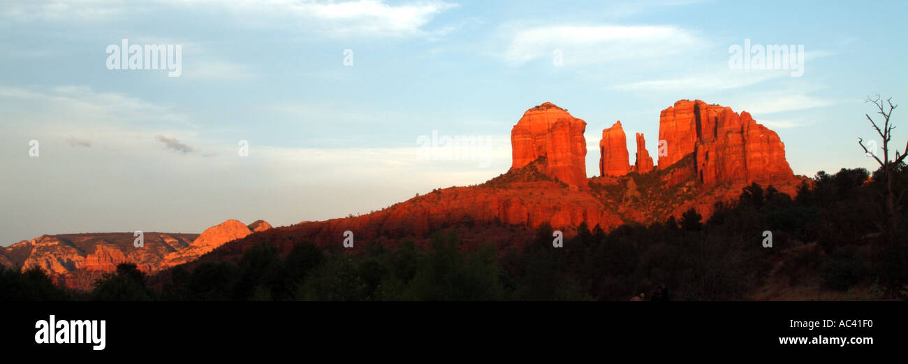 Cathedral Rock at Sunset Stock Photo - Alamy