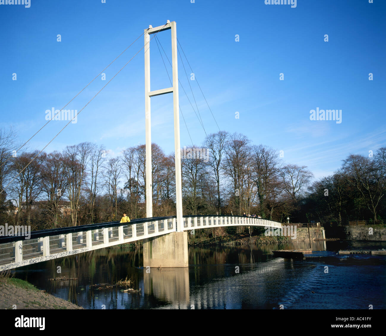 Blackweir suspension bridge hi-res stock photography and images - Alamy