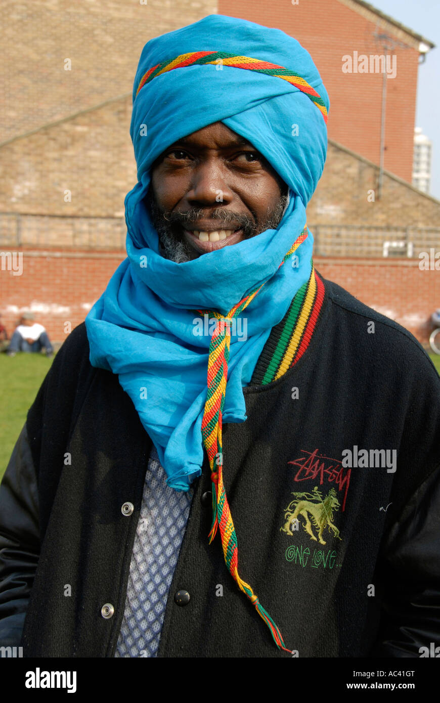 Portrait of Rastafarian man Stock Photo - Alamy