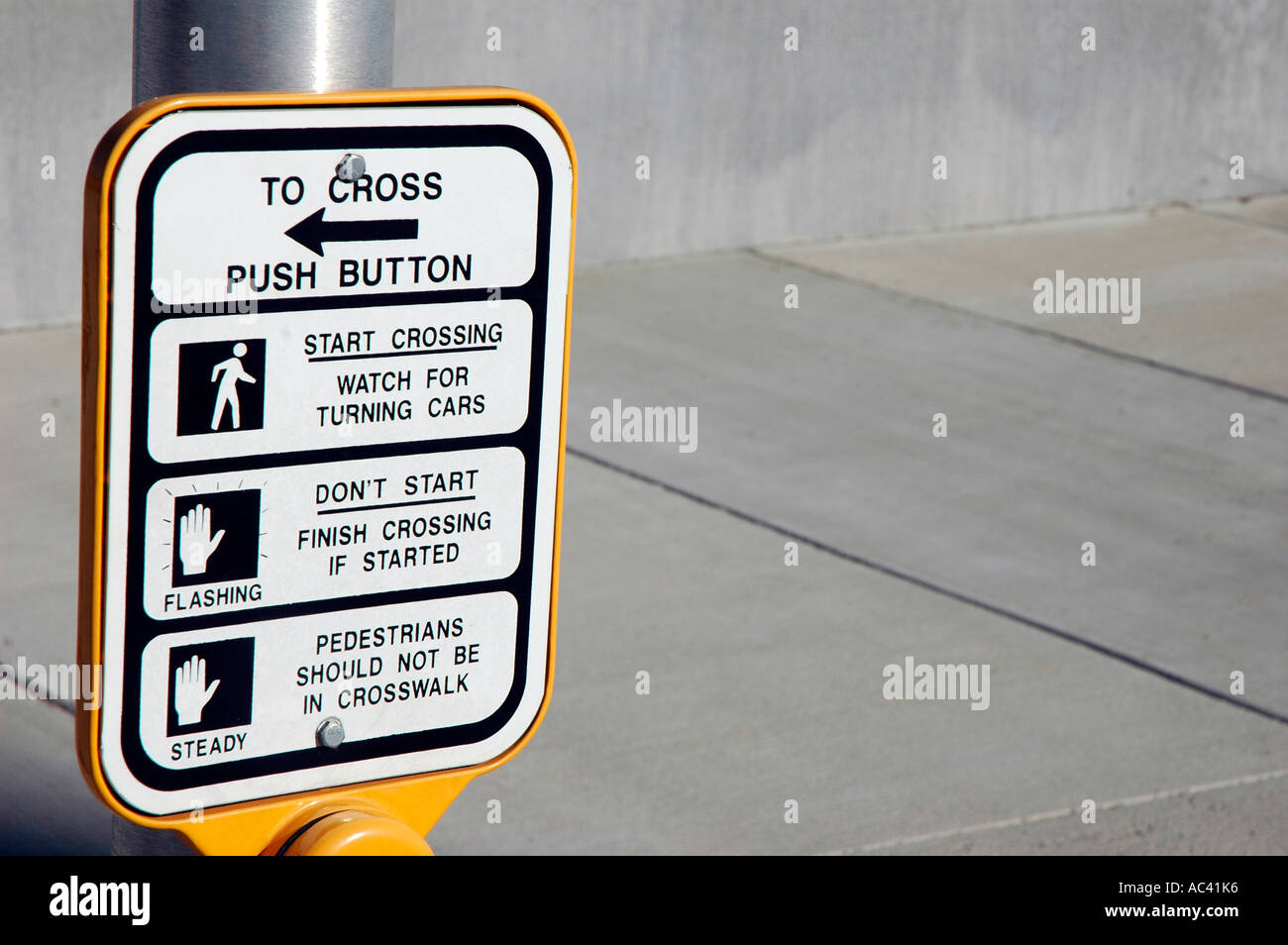 Crossing instructions hi-res stock photography and images - Alamy