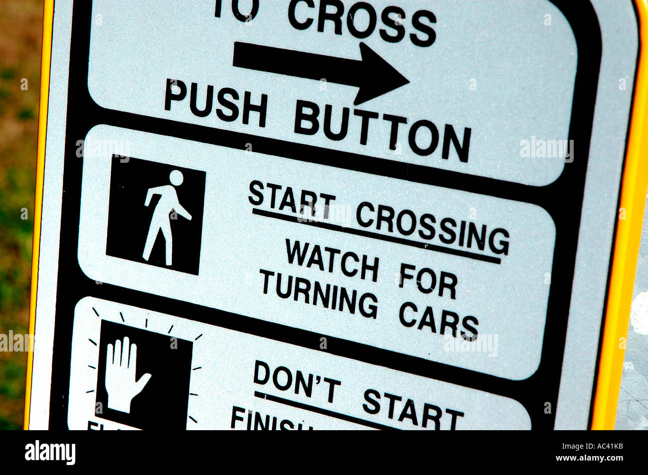 Crossing instructions hi-res stock photography and images - Alamy