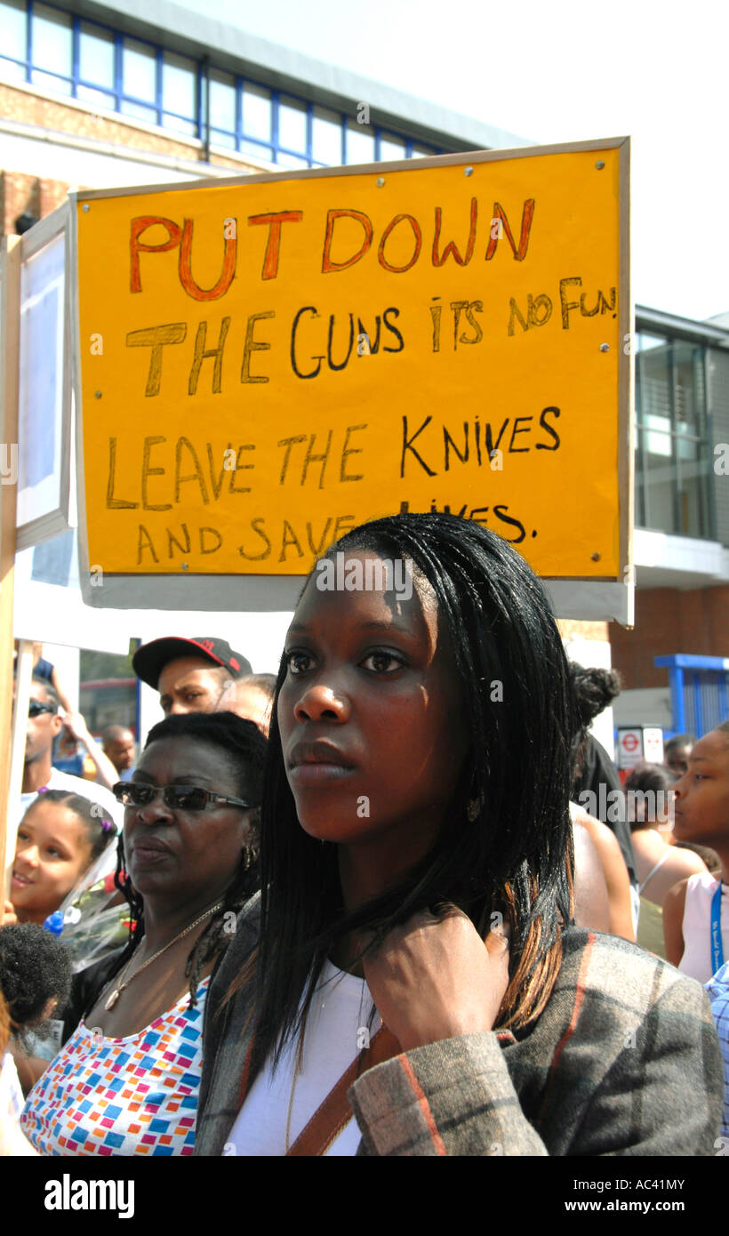 Anti gun march in London by mums & relatives of victims of violent ...