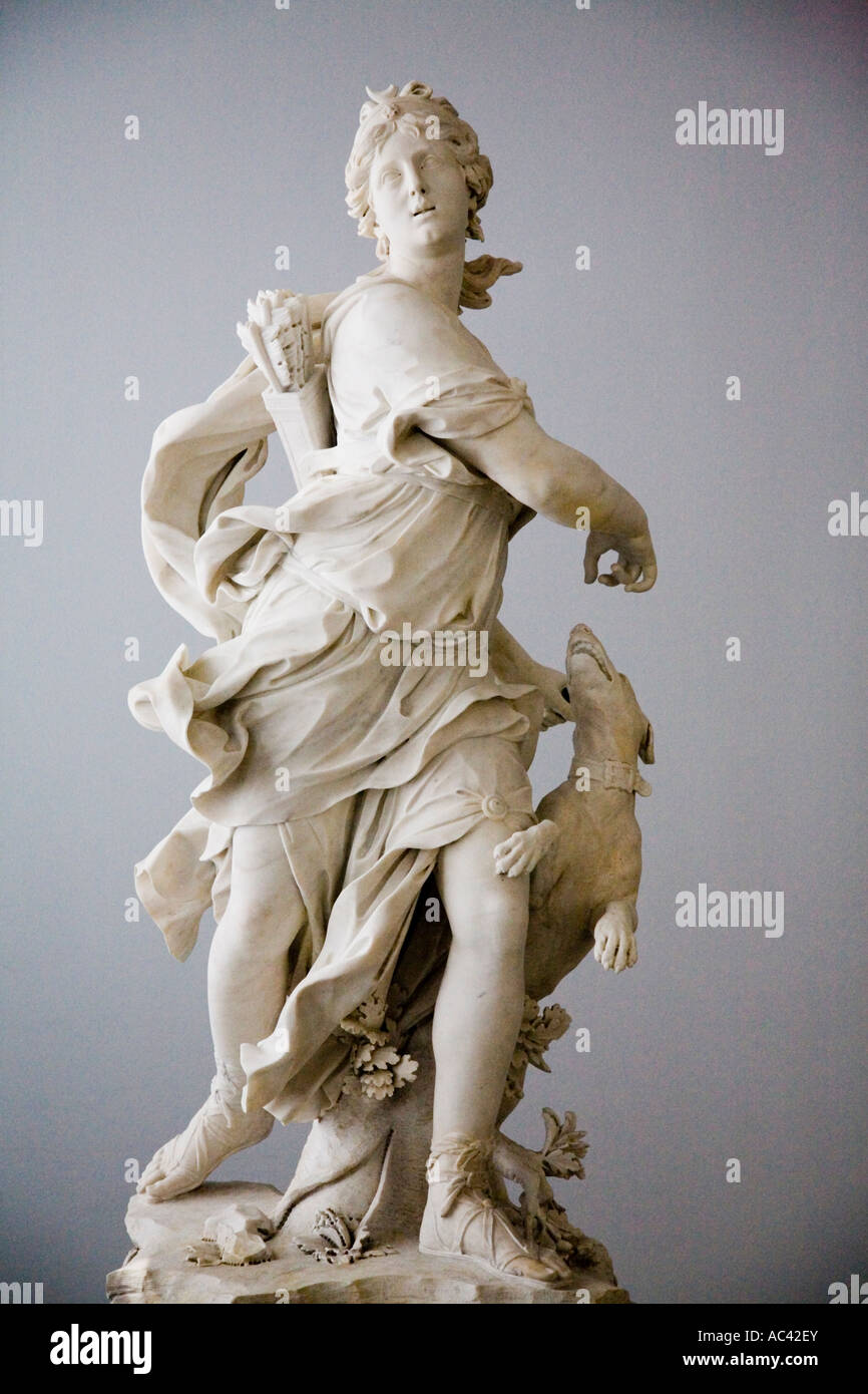 Diana as Huntress Marble Rome 1717 20 By Bernardino Cametti Rome 1669 ...