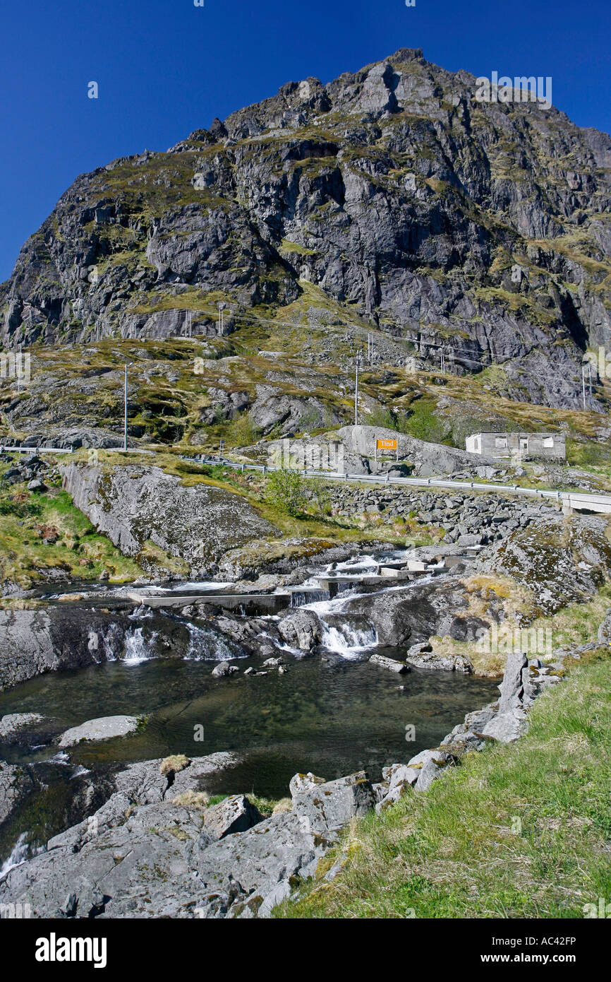 Tind Lofoten Islands Norway Europe Stock Photo - Alamy