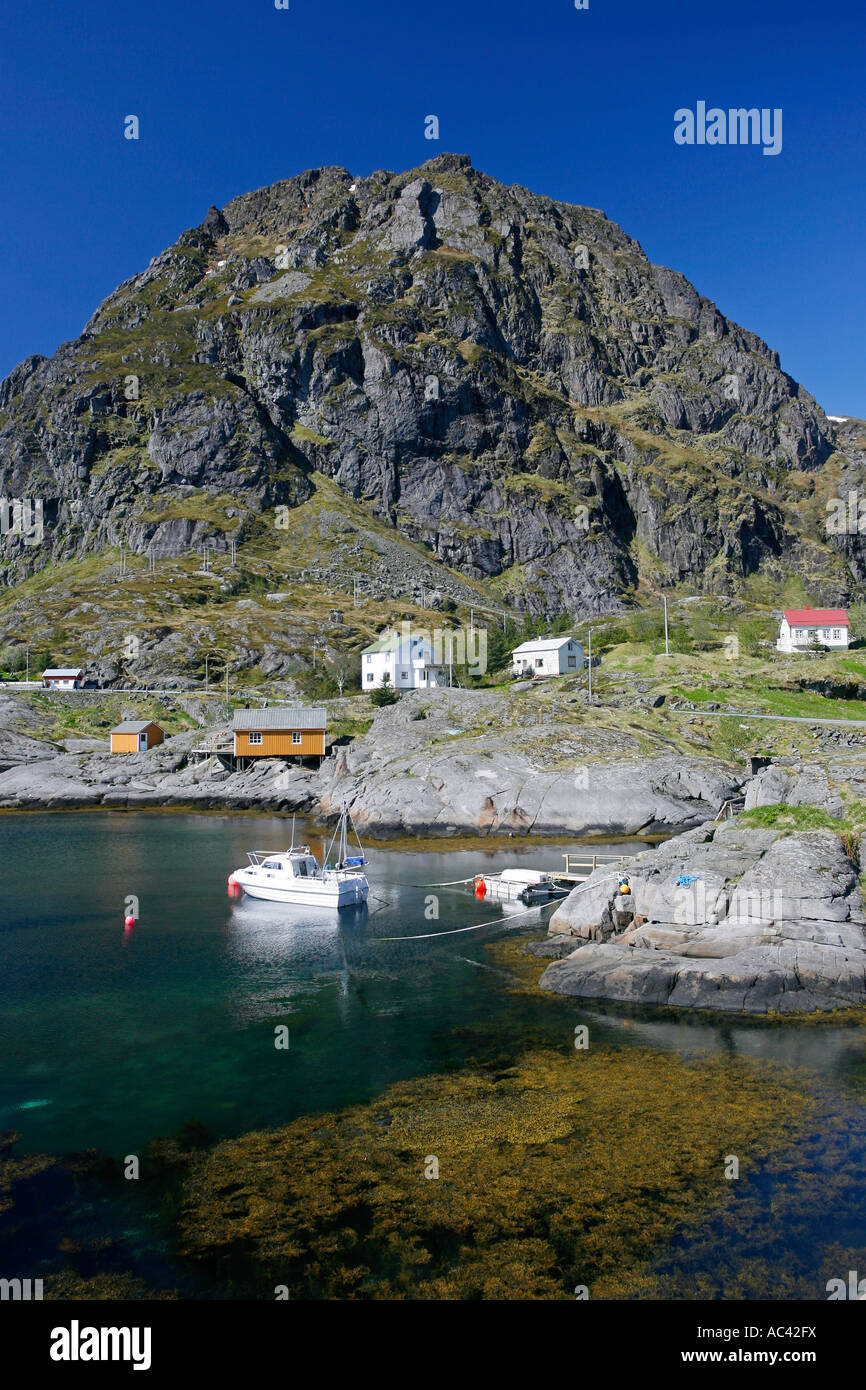 Tind Lofoten Islands Norway Europe Stock Photo - Alamy