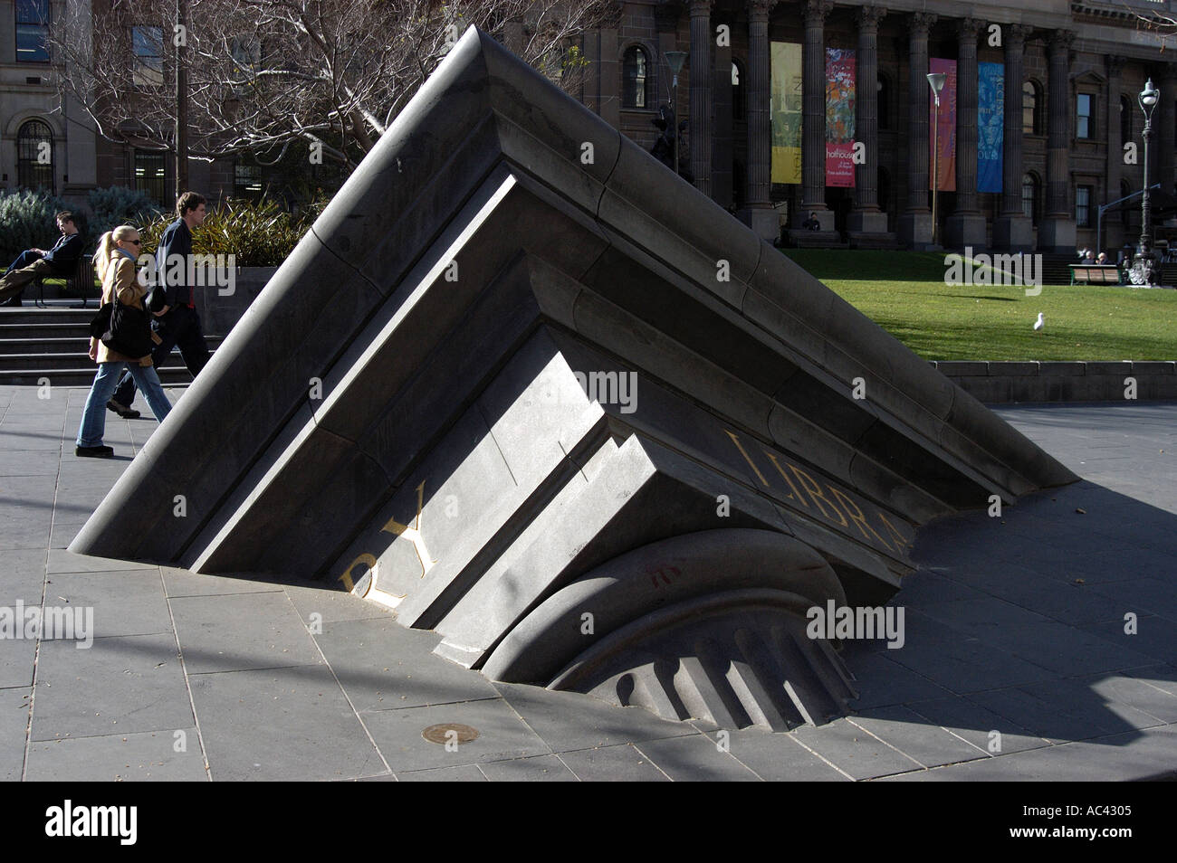 The sculpture called Architectural Fragment, was designed in bluestone ...